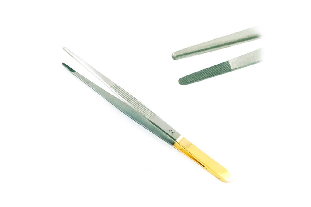 Pinzette anatomisch TC gerade mit Hartmetalleinsätzen – Dental Südheide ...